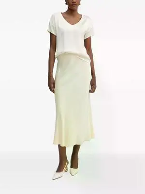 HAVEONE Elasticated A-line Maxi Skirt