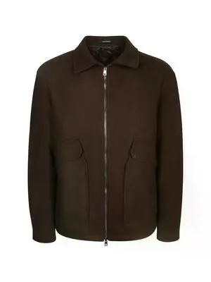 Tagliatore Adam Zip-up Jacket - Brown