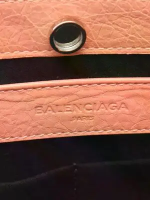 Balenciaga 2018-2026 Leather Navy Pochette Crossbody Bag