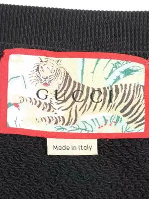 Gucci 2010s Interlocking G Tiger-embroidered Sweatshirt