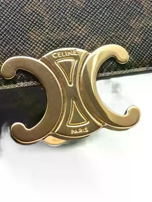 Celine 2010s Triomphe Shoulder Bag