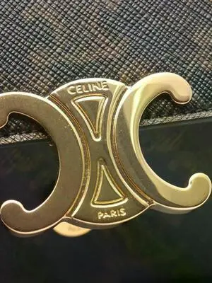 Celine 2010s Triomphe Shoulder Bag