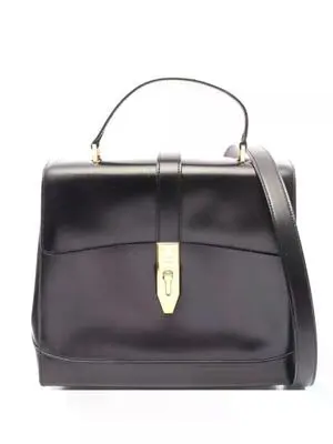Celine 2010s Turn-lock Satchel Bag - Black