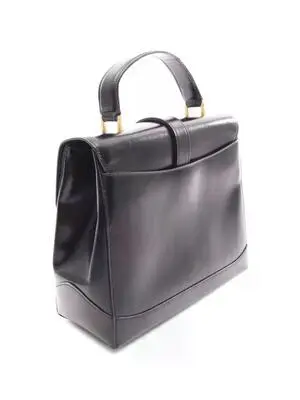 Celine 2010s Turn-lock Satchel Bag - Black