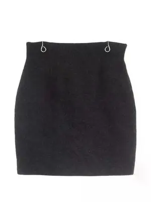 Dior 2010s Wool Midi Skirt - Black