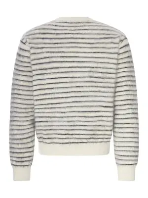 TOM FORD Striped Crew Neck Sweater With Hairy Effect - Multicolor