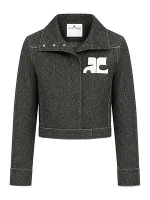 COURREGES Denim Tweed Jacket