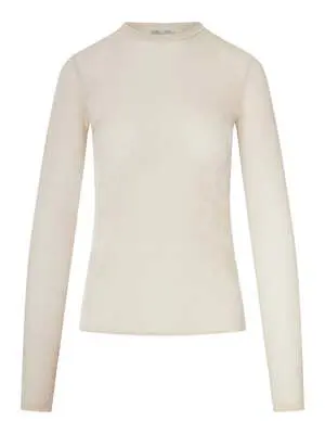 FORTE_FORTE Marbled Velvet Effect T-shirt - Silver