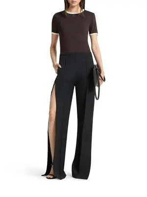 COURREGES T-shirt With Contrasting Trim