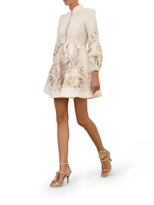 Zimmermann Valiant Buttoned Mini Dress