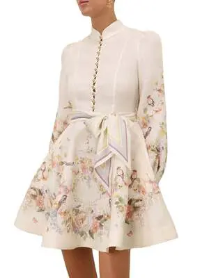 Zimmermann Valiant Buttoned Mini Dress