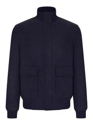 Brunello Cucinelli Wool And Cashmere Blouson - Blue