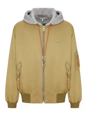 Loewe Technical Fabric Bomber Jacket - Yellow