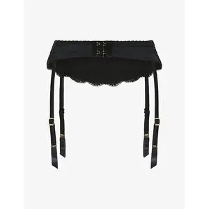 Agent Provocateur Molly Lace-trim Satin Suspender