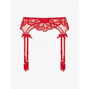 Agent Provocateur Nelle Embroide Tulle Suspender