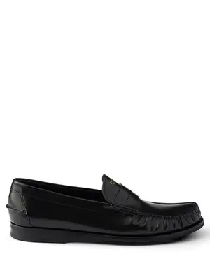 Prada Calf Leather Loafers - Black