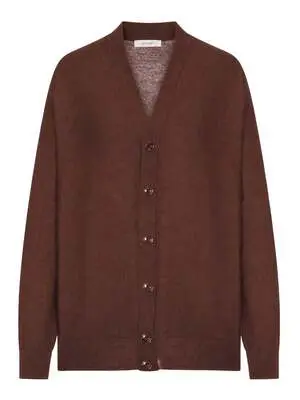 LEMAIRE Relaxed Twisted Cardigan In Merino Blend - Multicolor