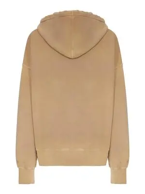 GOLDEN GOOSE Hoodie With Destroyed Trim - Cream