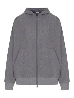 Brunello Cucinelli Zip-up Hoodie - Gray