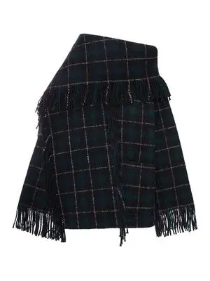 TOTEME Wool Scarf-design Fringed Jacket
