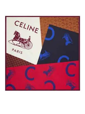 Celine Silk Twill Scarf - Multicolor