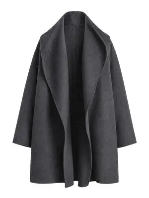 TOTEME Hooded Wrap Coat - Gray