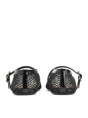 Alaïa Flat Mesh Ballerinas - Black