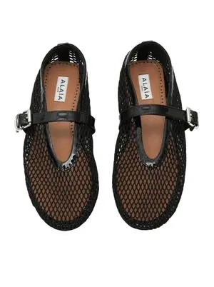 Alaïa Flat Mesh Ballerinas - Black