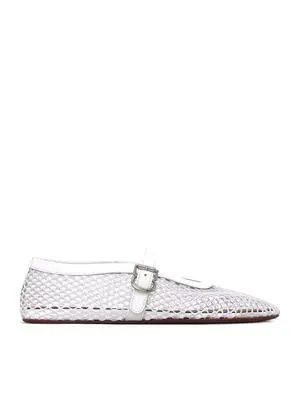 Alaïa Alaia Women Flat Mesh Ballerinas White