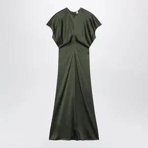TOTEME Dark Low-waisted Viscose Dress - Green