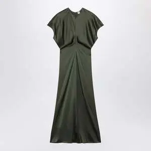 TOTEME Dark Low-waisted Viscose Dress - Green