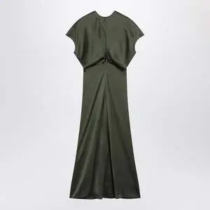 TOTEME Dark Low-waisted Viscose Dress - Green