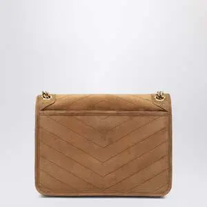 Saint Laurent Niki Medium Cognac Caramel Suede Bag