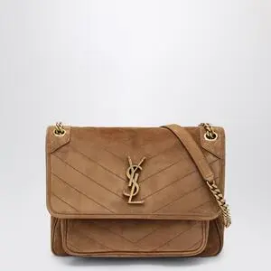 Saint Laurent Saint Laurent Niki Medium Cognac Caramel Suede Bag Women Orange