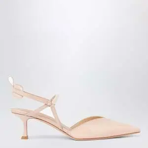 Fendi Fendi Very Colibrã¬ Slingbacks With A Medium Heel In Rose Nude-Coloured Patent Leather Women Pink
