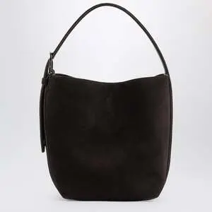TOTEME Small Espresso Suede Tote Bag