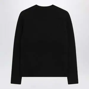 TOTEME Crew-neck Sweater In Silk And Cashmere Blend - Black