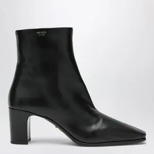 Prada Calfskin Ankle Boots - Black
