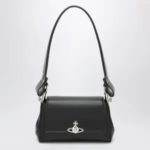 VIVIENNE WESTWOOD Hazel Small Faux Leather Shoulder Bag - Black