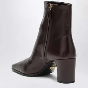 Prada Dark Calfskin Ankle Boots