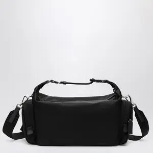 Prada Re-nylon And Saffiano Shoulder Bag - Black