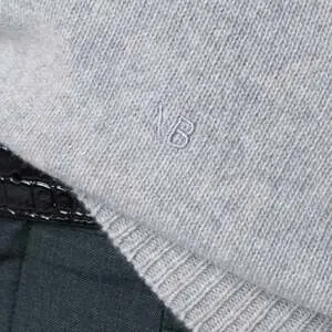 Victoria Beckham Genevieve Grey Melange Cashmere Sweater - Gray