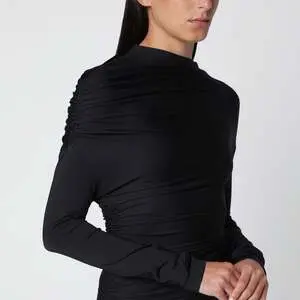 Victoria Beckham Long Dress With Draped Shoulders
