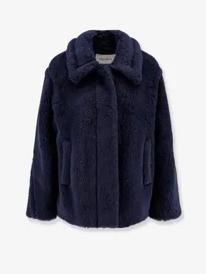 Max Mara Mxmfuggito Alpaca And Virgin Wool Fur Jacket - Multicolor