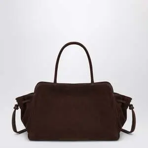 Prada Large Dark Suede Carry Bag