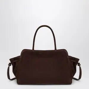 Prada Large Dark Suede Carry Bag