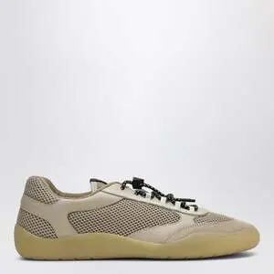 Prada Desert-coloured Speedrock Trainers In Mesh Fabric - Cream