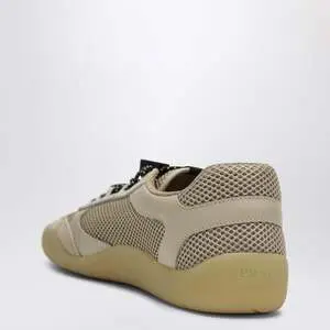 Prada Desert-coloured Speedrock Trainers In Mesh Fabric - Cream