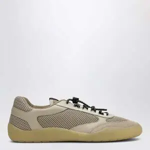 Prada Desert-coloured Speedrock Trainers In Mesh Fabric - Cream