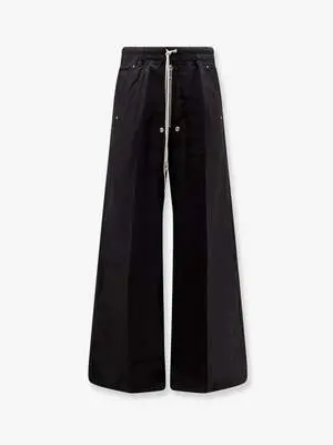 Rick Owens Cotton Trousers - Black